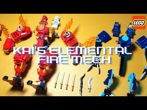 LEGO NINJAGO | Kai's Elemental Fire Mech | 71808 | 2024 | Dragons ...