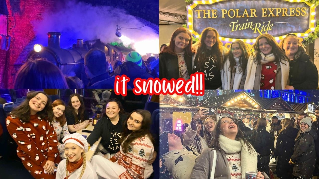 going on the polar express + manchester christmas market vlog - YouTube