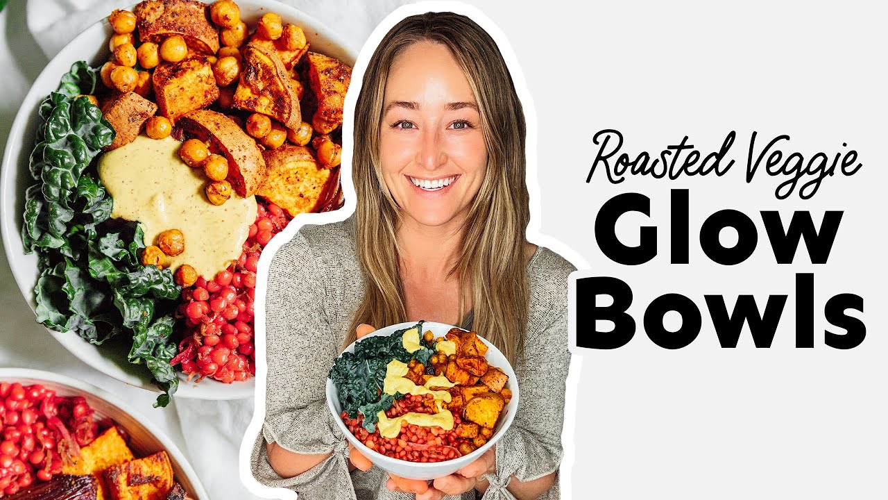 Roasted Veggie Glow Bowls (With Copycat Cafe Yumm Sauce) - YouTube