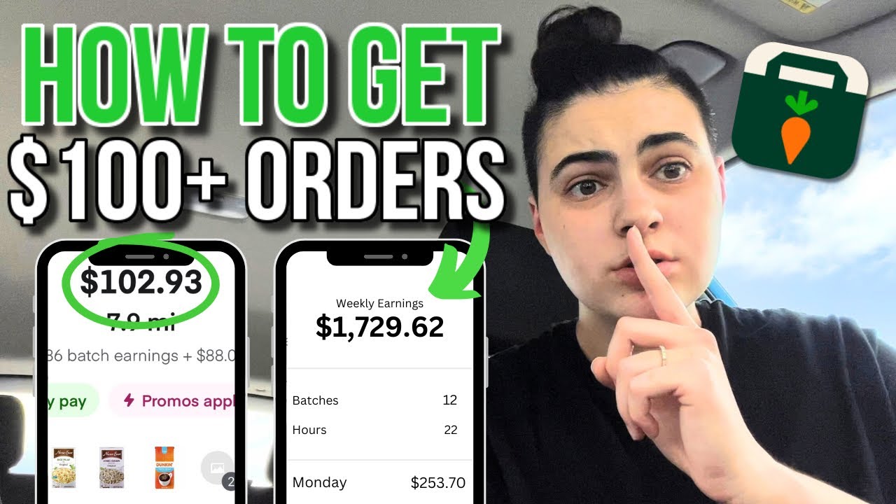 How To Get $100+ Instacart Orders (Instacart Shopper Tips/Tricks 2025 ...