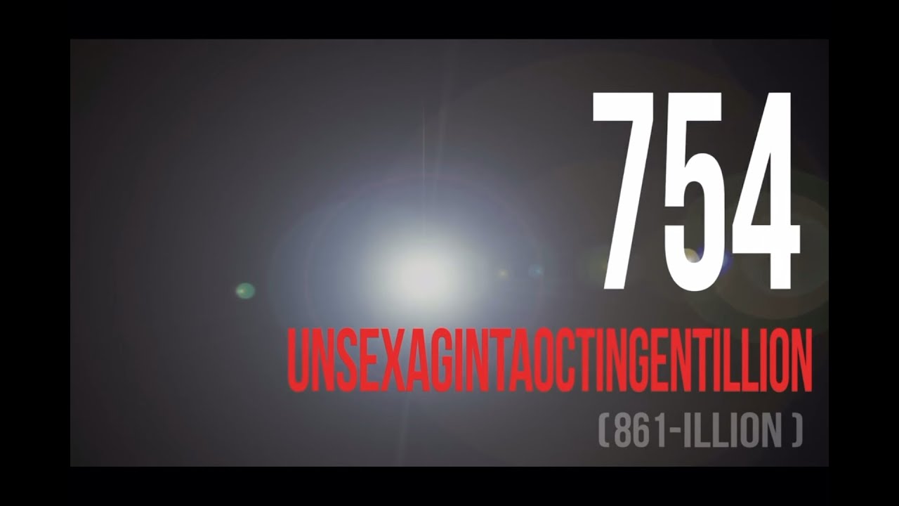 Numbers To 1 Attillion! - YouTube