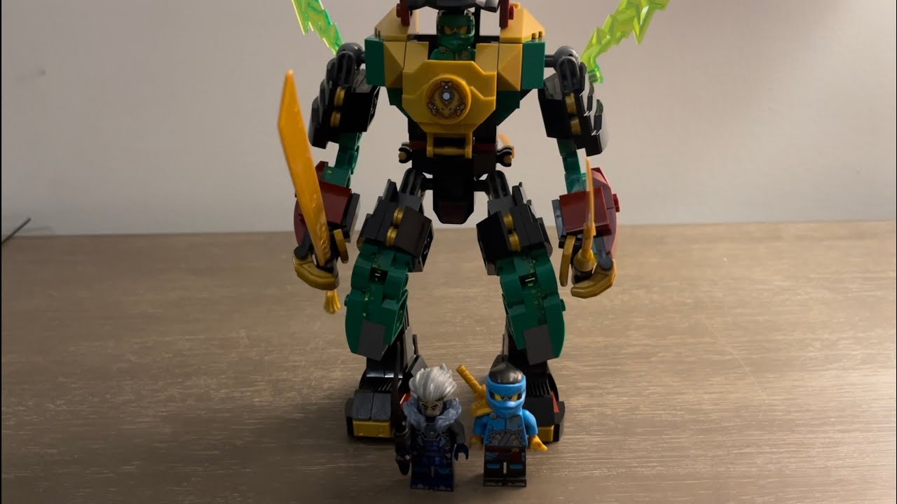 Lego Ninjago Dragons Rising, Lloyd’s Elemental Power Mech (71817) Set ...