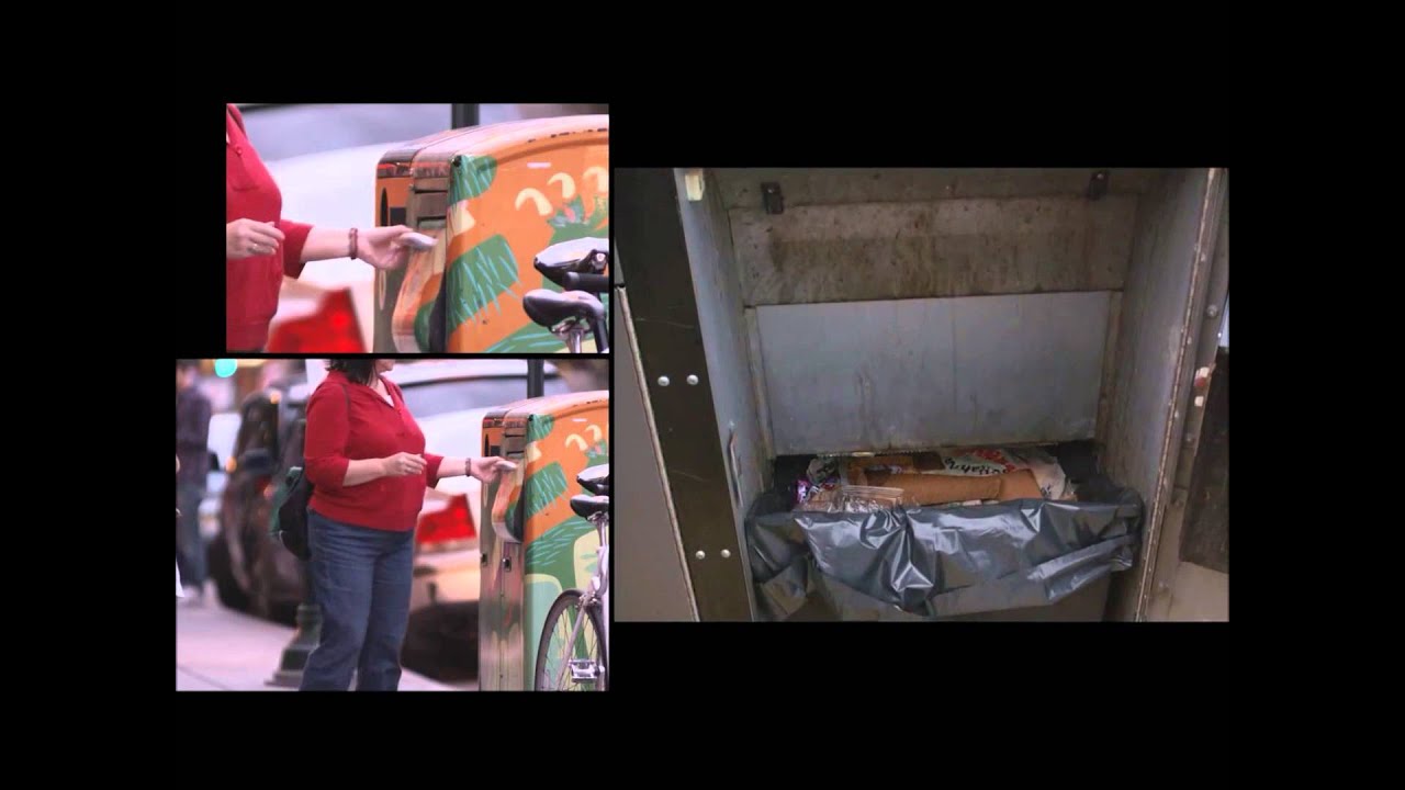 BigBelly Solar Compactor in Action - YouTube