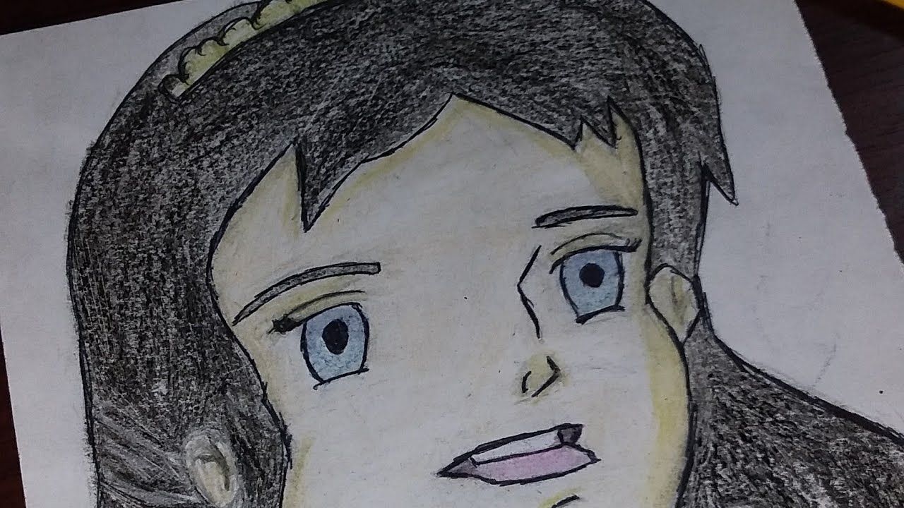 how to draw salli"طريقة رسم سالي" - YouTube