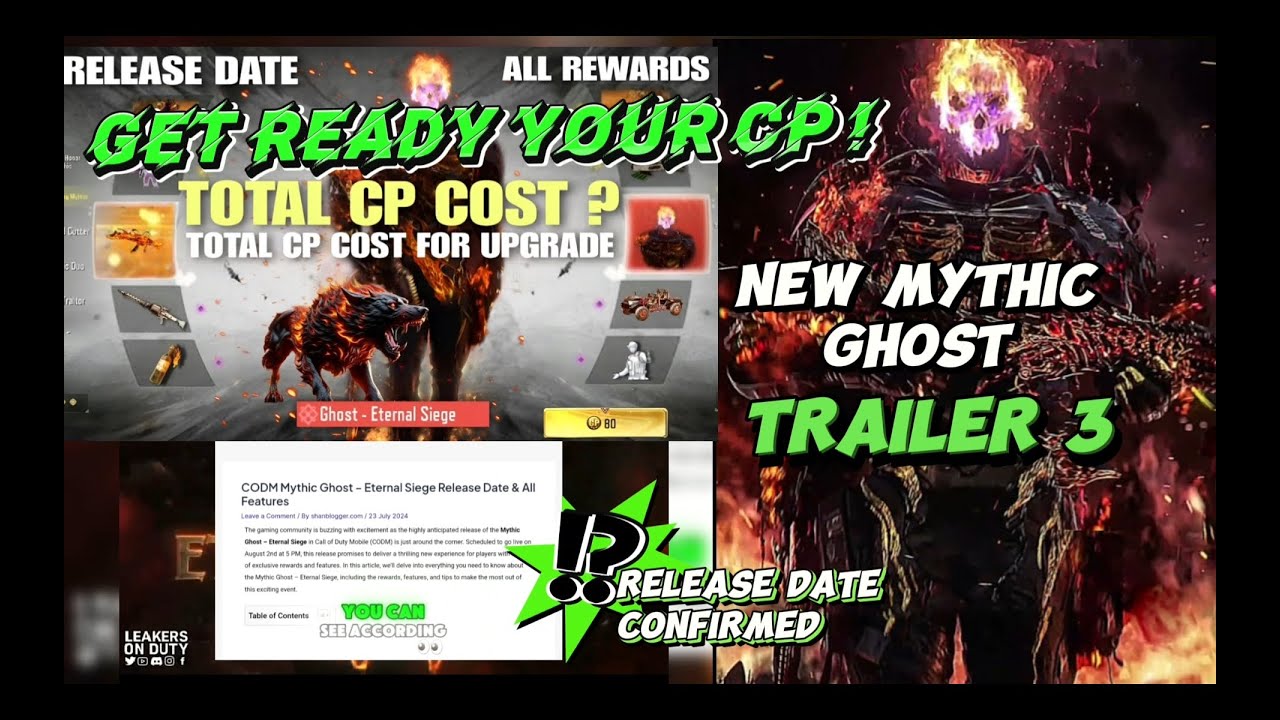 *NEW* MYTHIC GHOST TRAILER 3 | RELEASE DATE 100% CONFIRMED & TOTAL CP ...