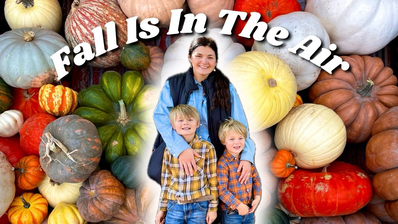 Fall Is In The Air! 🍁 HUGE Pumpkin Haul! | Homestead VLOG - YouTube