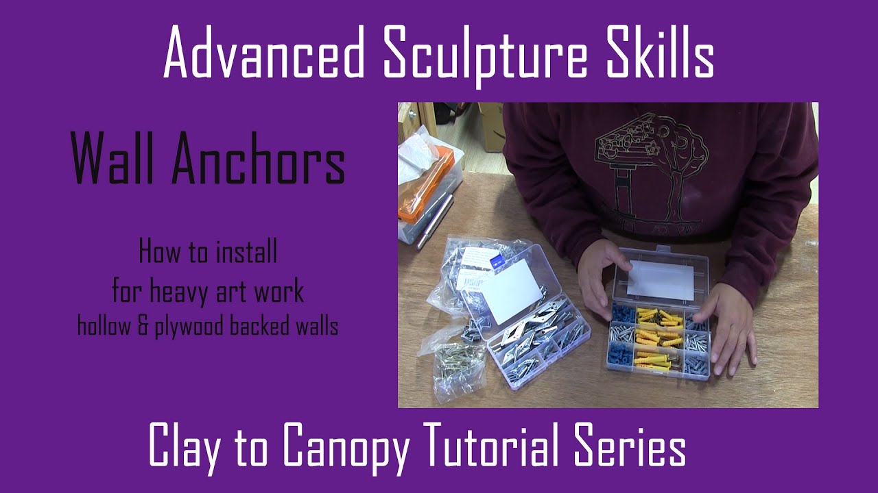 Installing Wall Anchors: for sculpture & ceramic art work - hollow ...