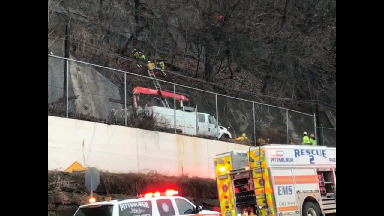 Reporter Update: Hillside Rescue Underway Near Station Square - YouTube