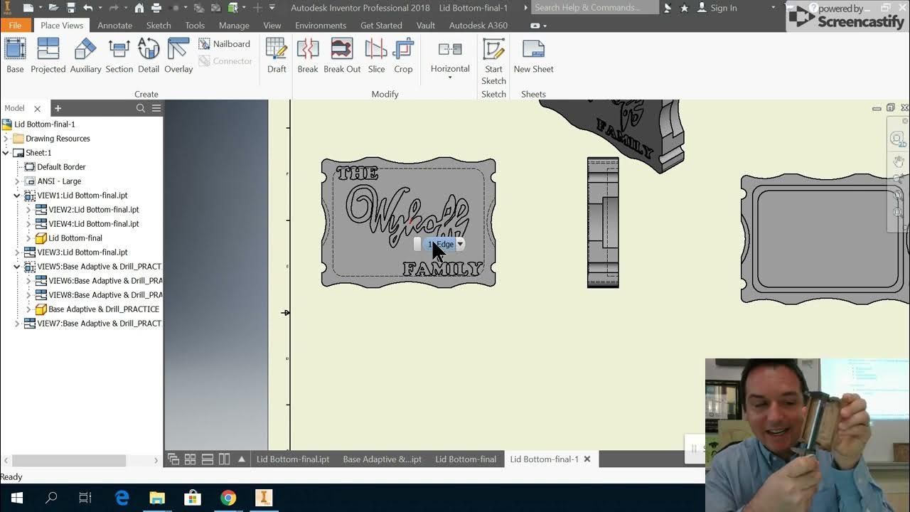 PLTW CIM 2.3.7 Container Project Detailed Drawings - YouTube