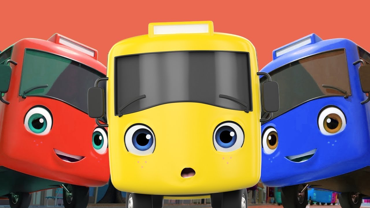 10 Little Buses Song! | Baby Cartoons - Kids Sing Alongs | Moonbug ...