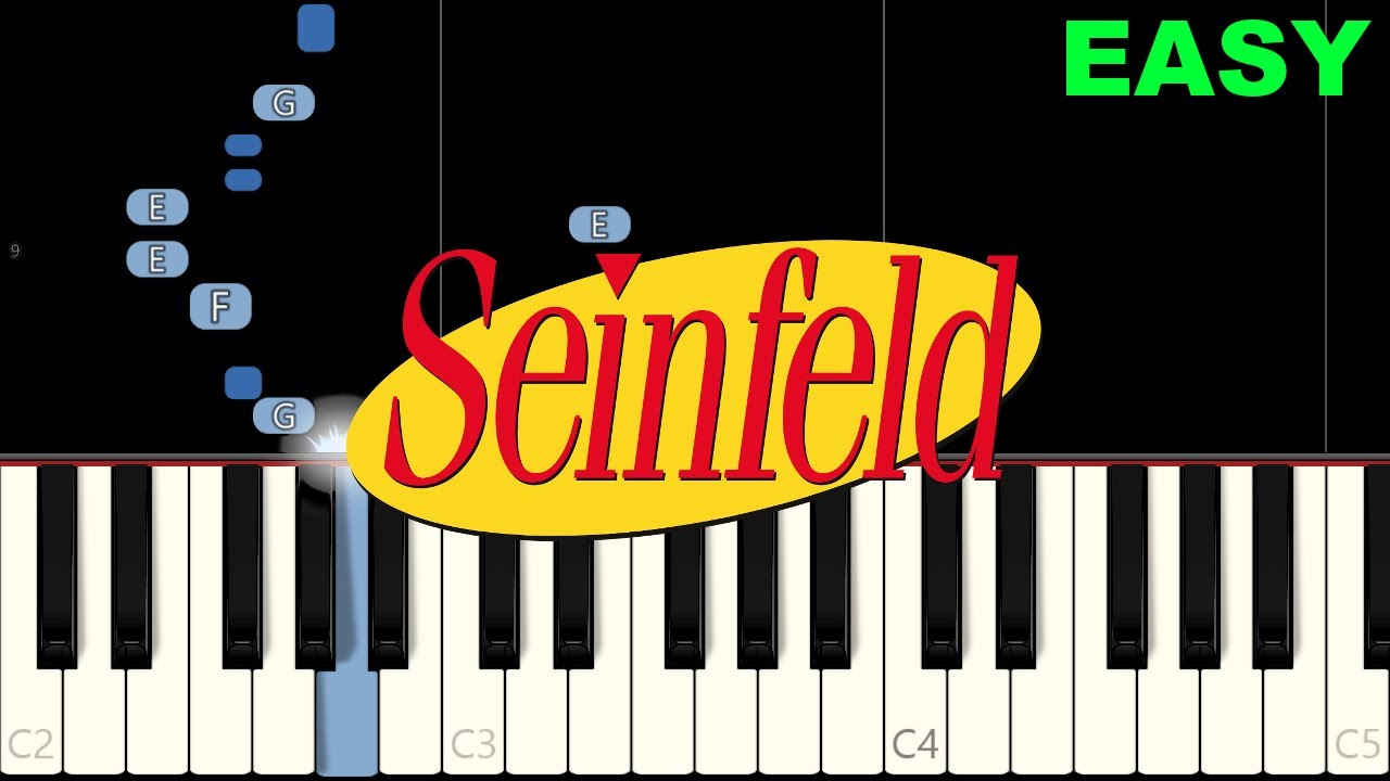 Seinfeld Theme (EASY Piano Tutorial) [Synthesia] - YouTube