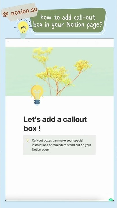 Heres How To Add Callout Boxes To Your Notion Page Shorts Productivity Organization Youtube