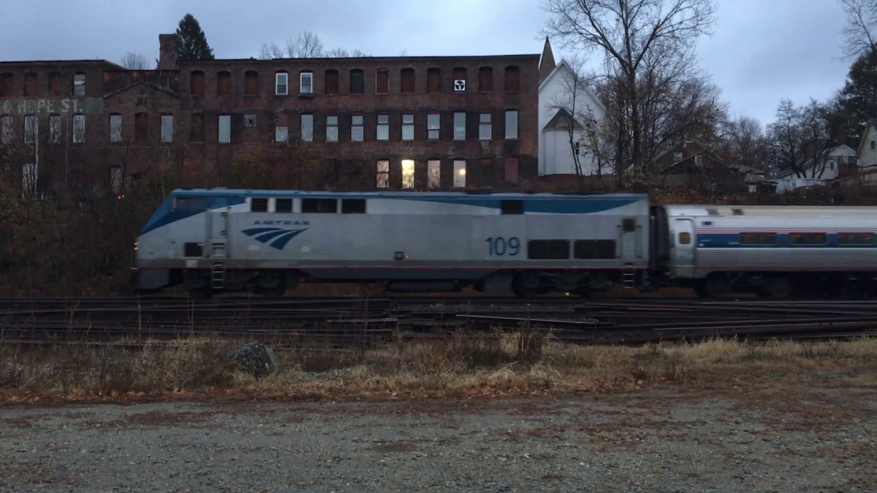 HD AMTK 109 leads the 56 Vermonter on 11-20-19 at 16:22 hrs - YouTube