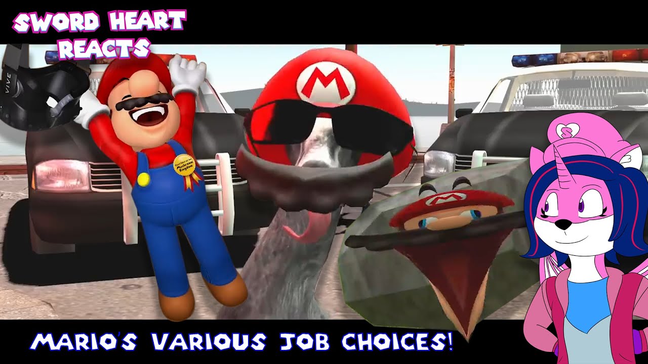 Sword Heart REACTS To SMG4: If Mario Was In Simulator Games - YouTube