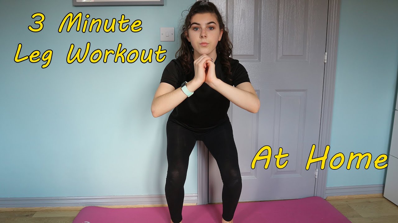 3 Minute Leg Workout - At Home - YouTube