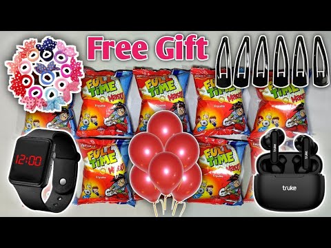 Latest Collection Of Free Gift Inside || Fun Time Snacks ...
