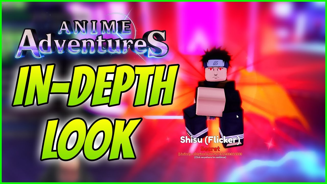 In-Depth Showcase of Secret Shisui (Flicker) in Anime Adventures Update ...