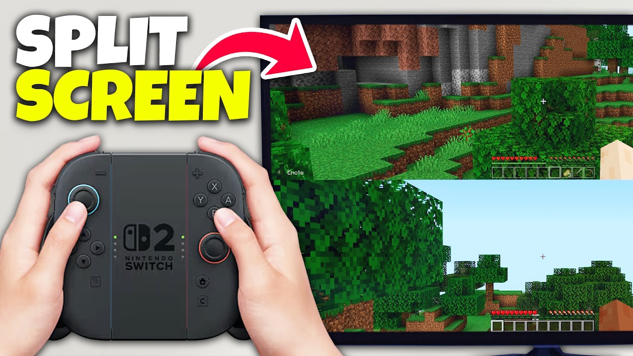 How to Play Minecraft Split Screen on Nintendo Switch 2 (Local Co-op) - YouTube