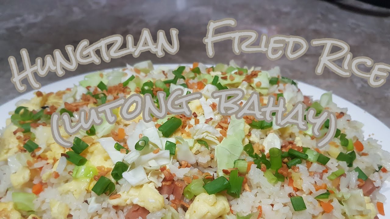 Make this with your leftover rice Hungarian Fried Rice(lutong bahay ...