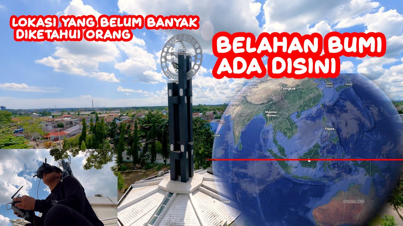 BELAHAN BUMI UTARA DAN SELATAN | EQUATOR LINE | TUGU KHATULISTIWA ...