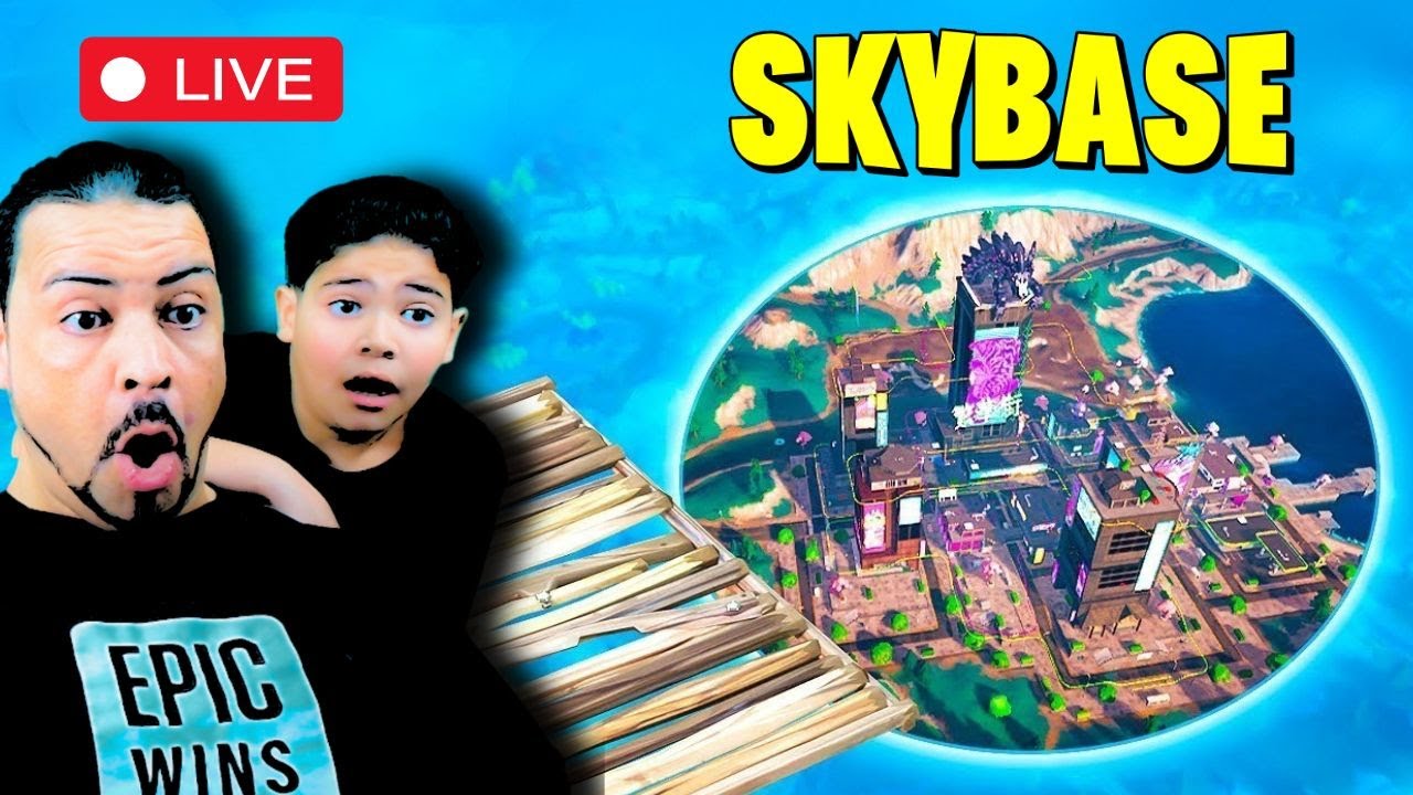 🔴Live Fortnite Sky-basing to Heaven | Epic Win Strategy! - YouTube