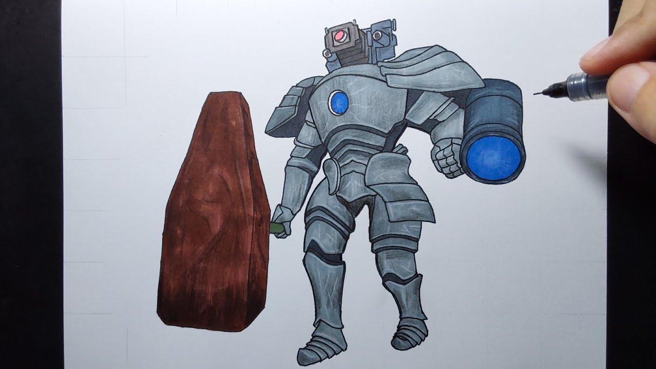 how to draw evolution of new ancient titan cameraman - YouTube