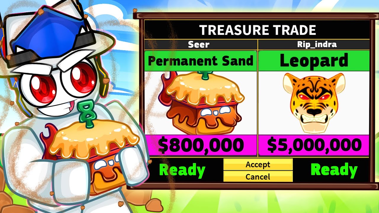 Trading PERMANENT SAND Fruit For 24 Hours! (Blox Fruits) - YouTube