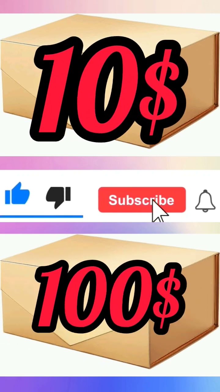 10$ vs 100$ gifts 🎁 boxes choose the gift 🧧#youtubegift #gift # ...