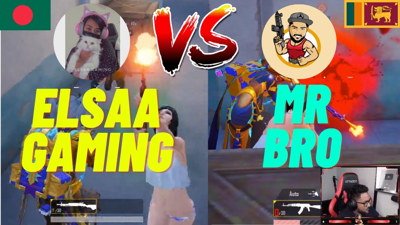 Mr Bro vs Elsaa Gaming Battle in Military Base @MrBroLk - YouTube