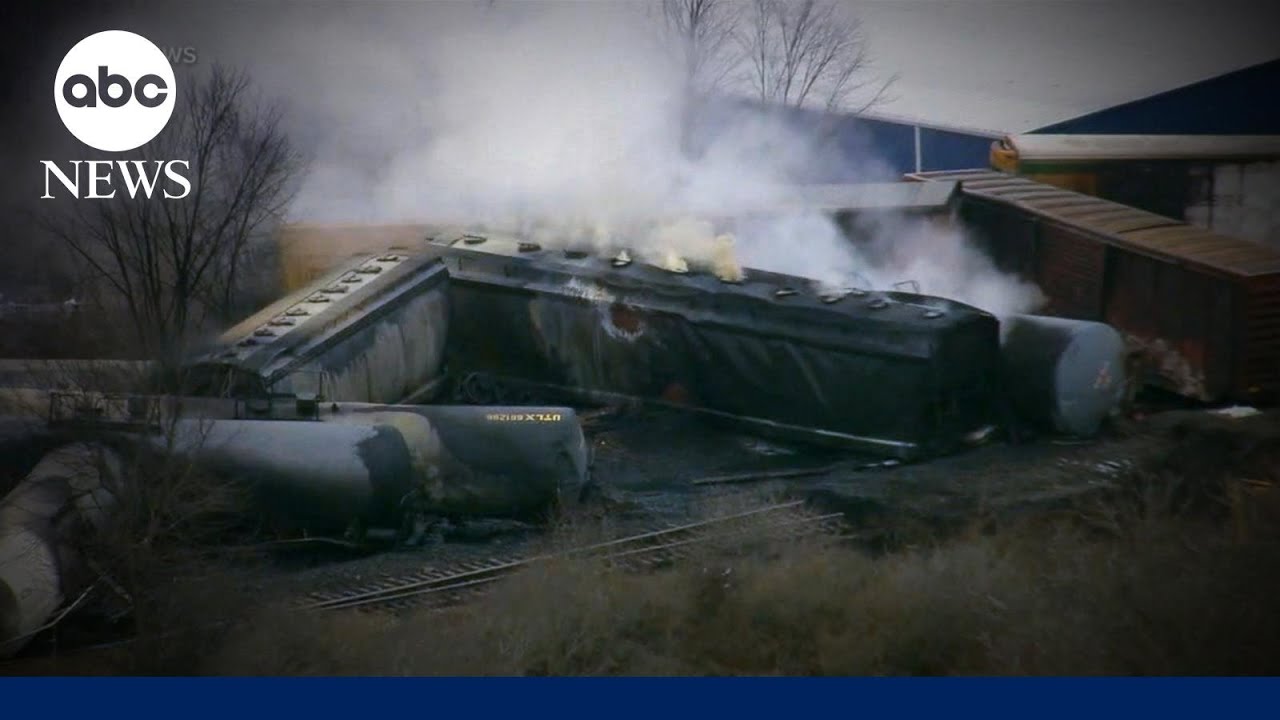 New questions about Ohio toxic train derailment - YouTube