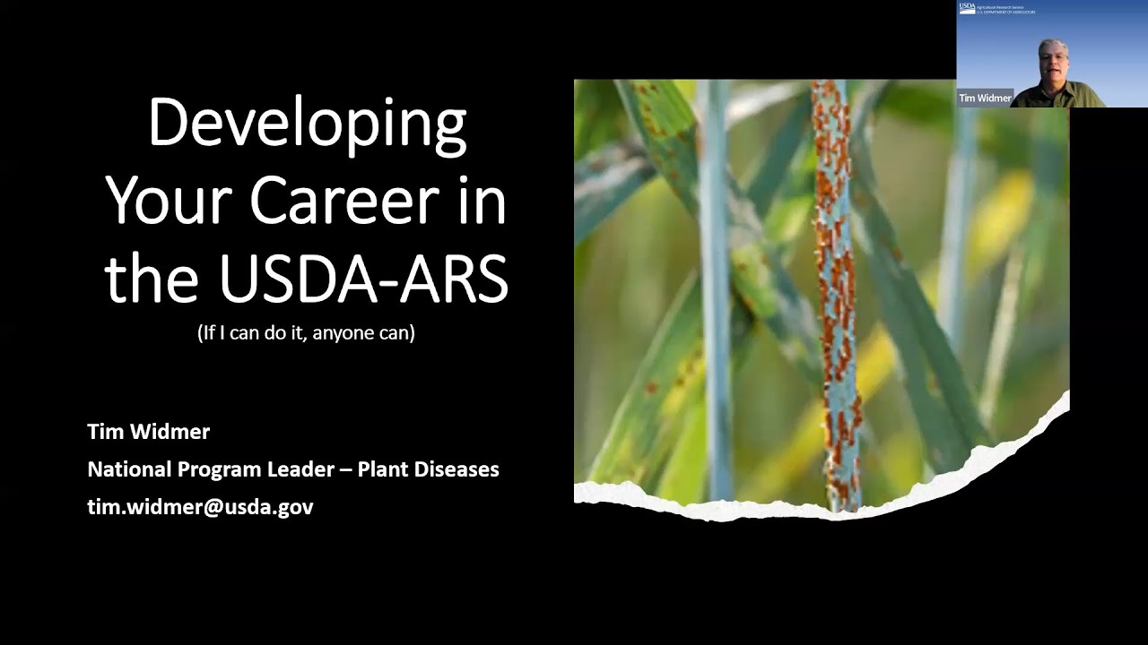 Webinar March 2023: Developing Your Career in the USDA-ARS - YouTube