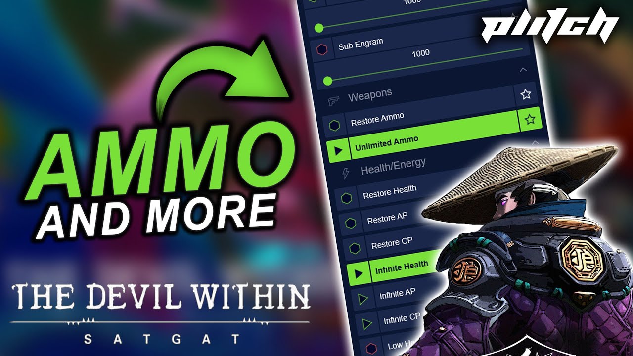 THE DEVIL WITHIN: SATGAT Trainer with Cheats: Unlimited Ammo, Health, Add Engram | Trainer by ...