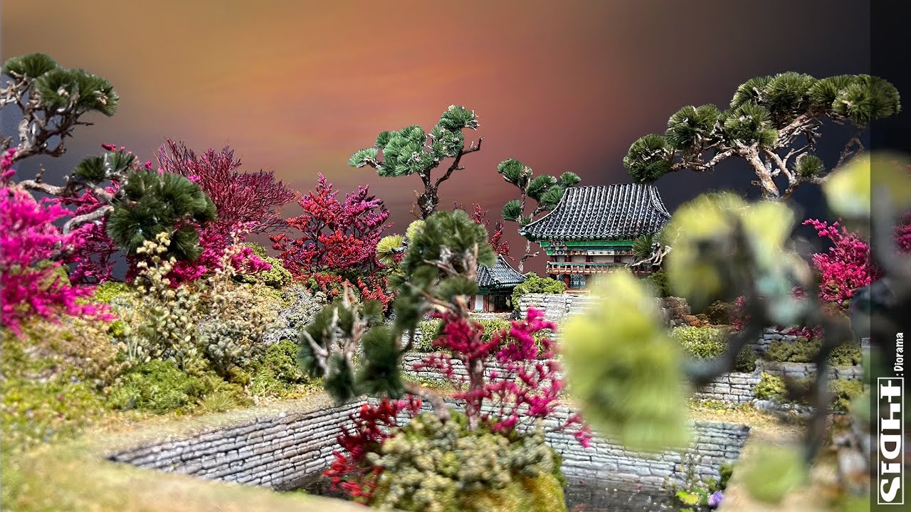 How to make a palace of Korea - “Changdeokgung Palace” [Diorama/Sculpt ...