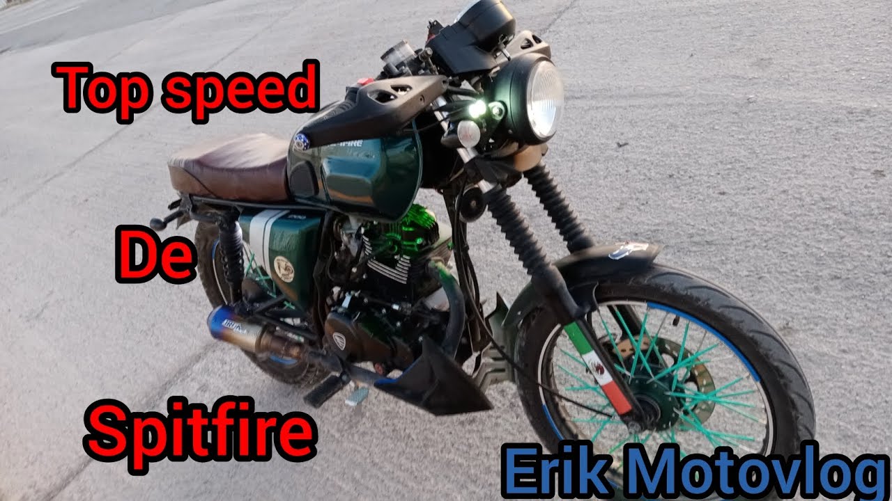 top speed de spitfire 200cc - YouTube