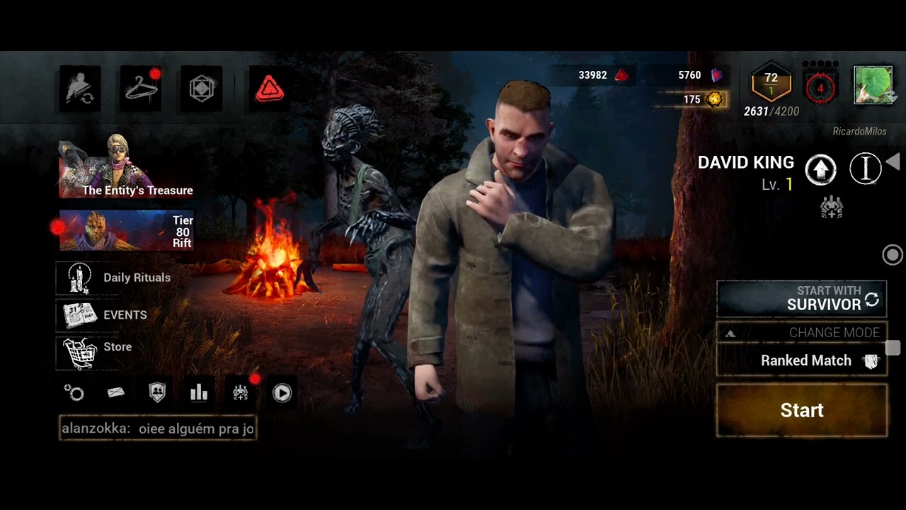 Unlocking the prestige level of David King in DBD Mobile || Dead by ...