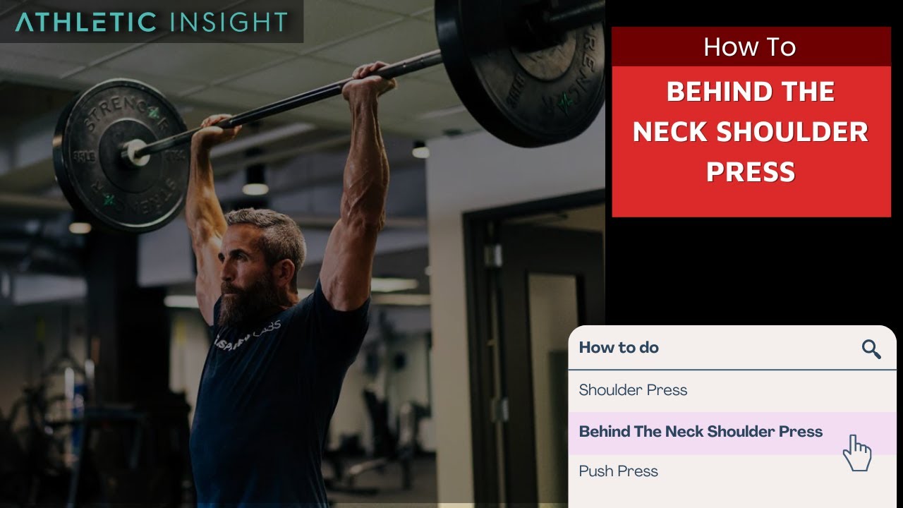How to do the Behind the Neck Shoulder Press - YouTube