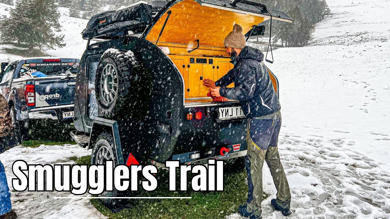 OFF ROAD TRAILERS in the mountains! Pyrenees winter camp with Drop ...