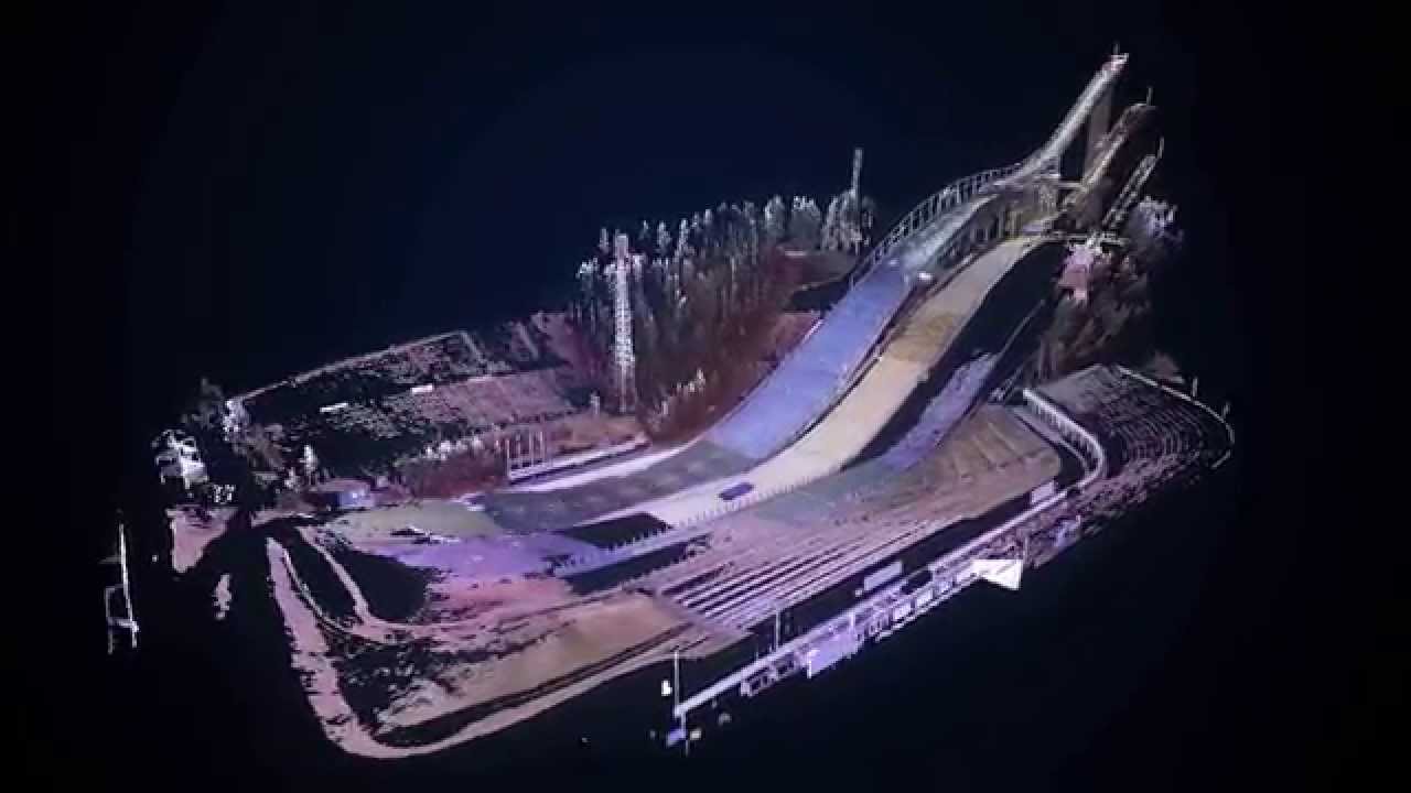 A taste of a new ski jumping simulator - YouTube