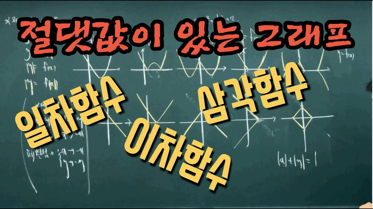 수학1 절댓값이 있는 그래프의 개형 절댓값 그래프 그리기 절댓값 일차함수 절댓값 이차함수 절댓값 삼차함수 성남수학
