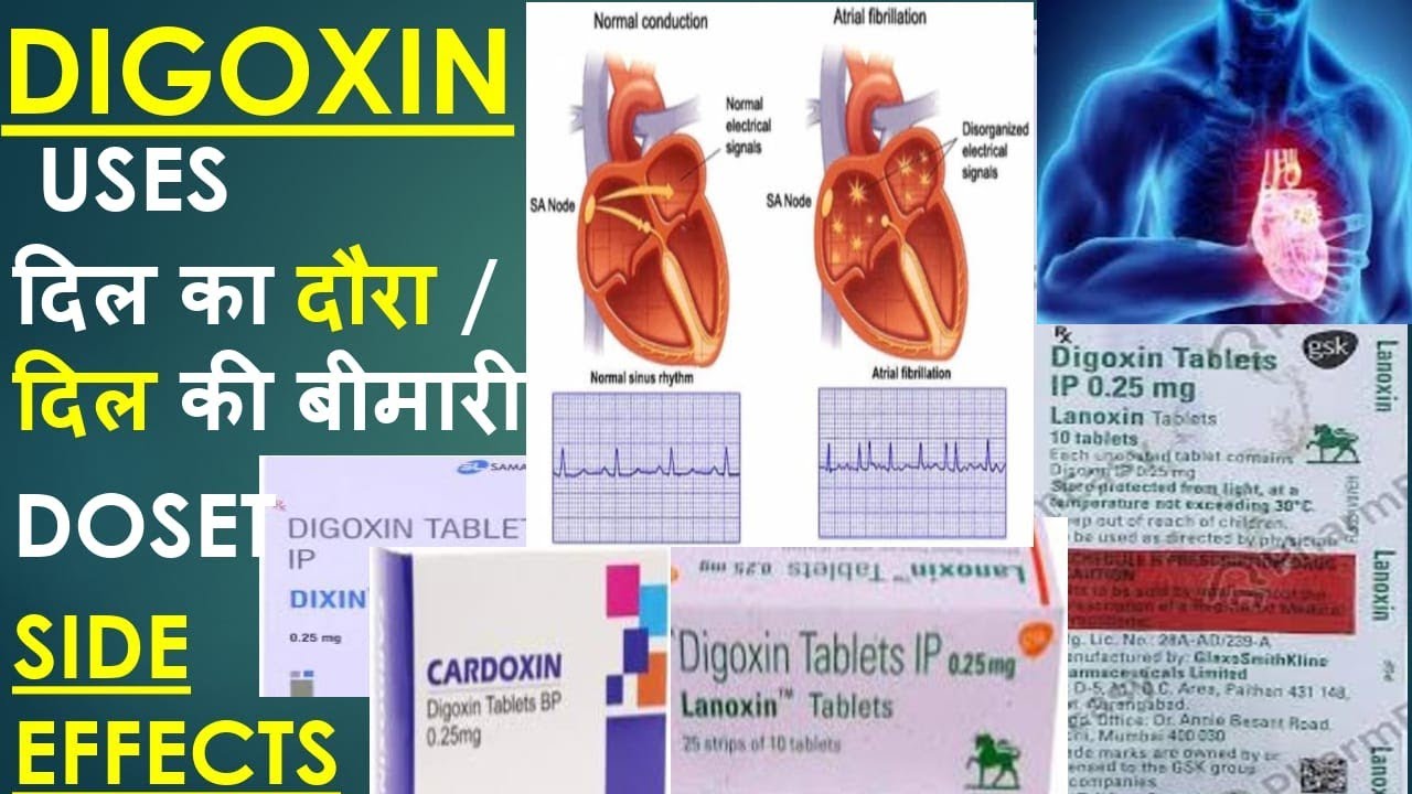 DIGOXIN TABLET 0.25 MG/LANOXIN TABLET 0.25MG/LANOXIN USE IN HINDI/DOSE ...