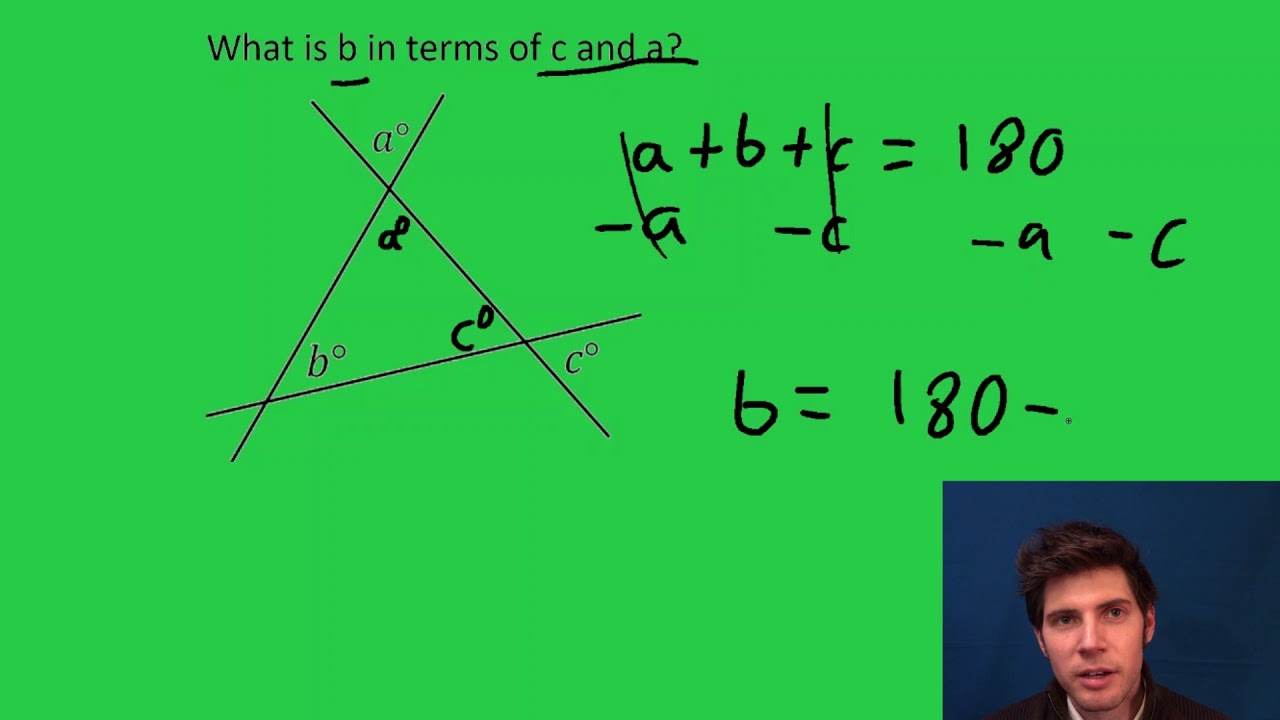 Standardized Test Question- Triangle Angle Sum Theorem - YouTube