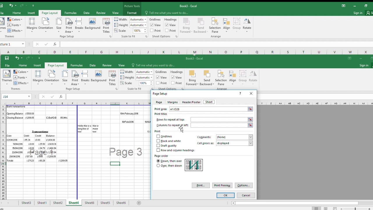 Chapter 2 Formatting and page set up Spreadsheets for Accounting pgs 46 54 - YouTube