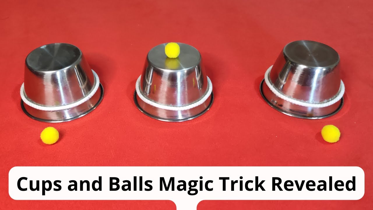 CUPS AND BALLS MAGIC TRICK REVEALED #magic - YouTube