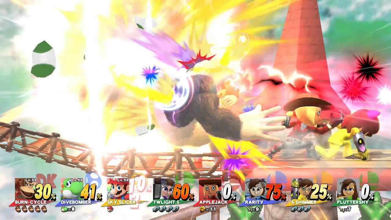 SUPER SMASH BROS WII U DLC MLP - YouTube