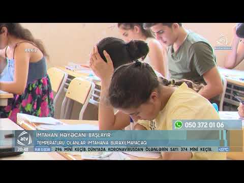 1 ay ərzində 190 min 9 və 11 ci sinif şagirdi imtahan verəcək
