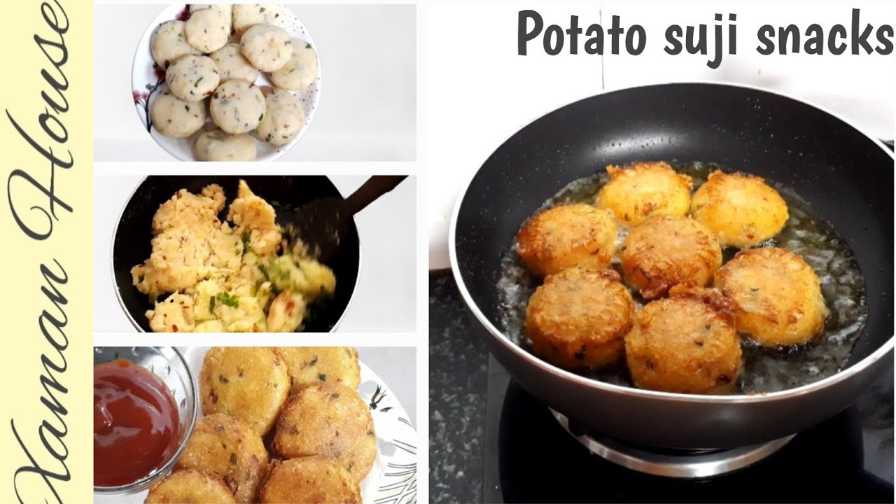 Potato suji snacks | How To Make Potato Semolina Snacks by (Xaman House ...