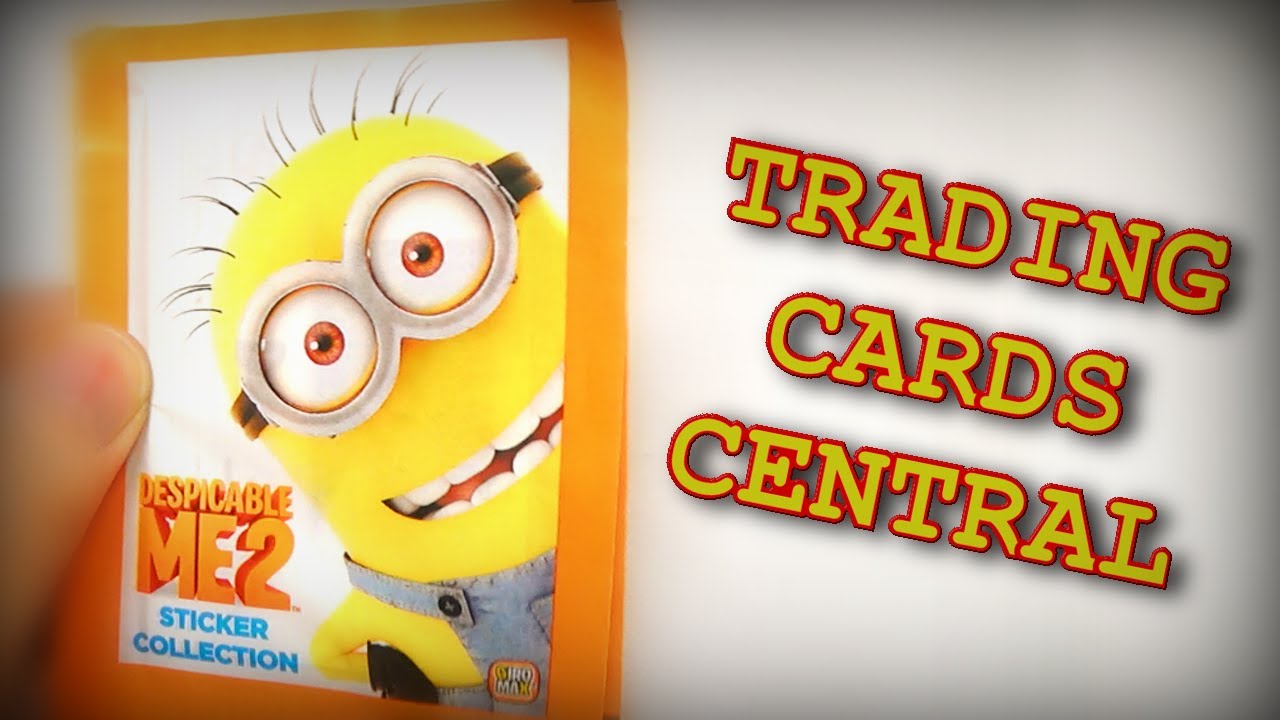 DESPICABLE ME 2 STICKERS | 5 PACK OPENING & REVIEW | TRADING CARDS ...