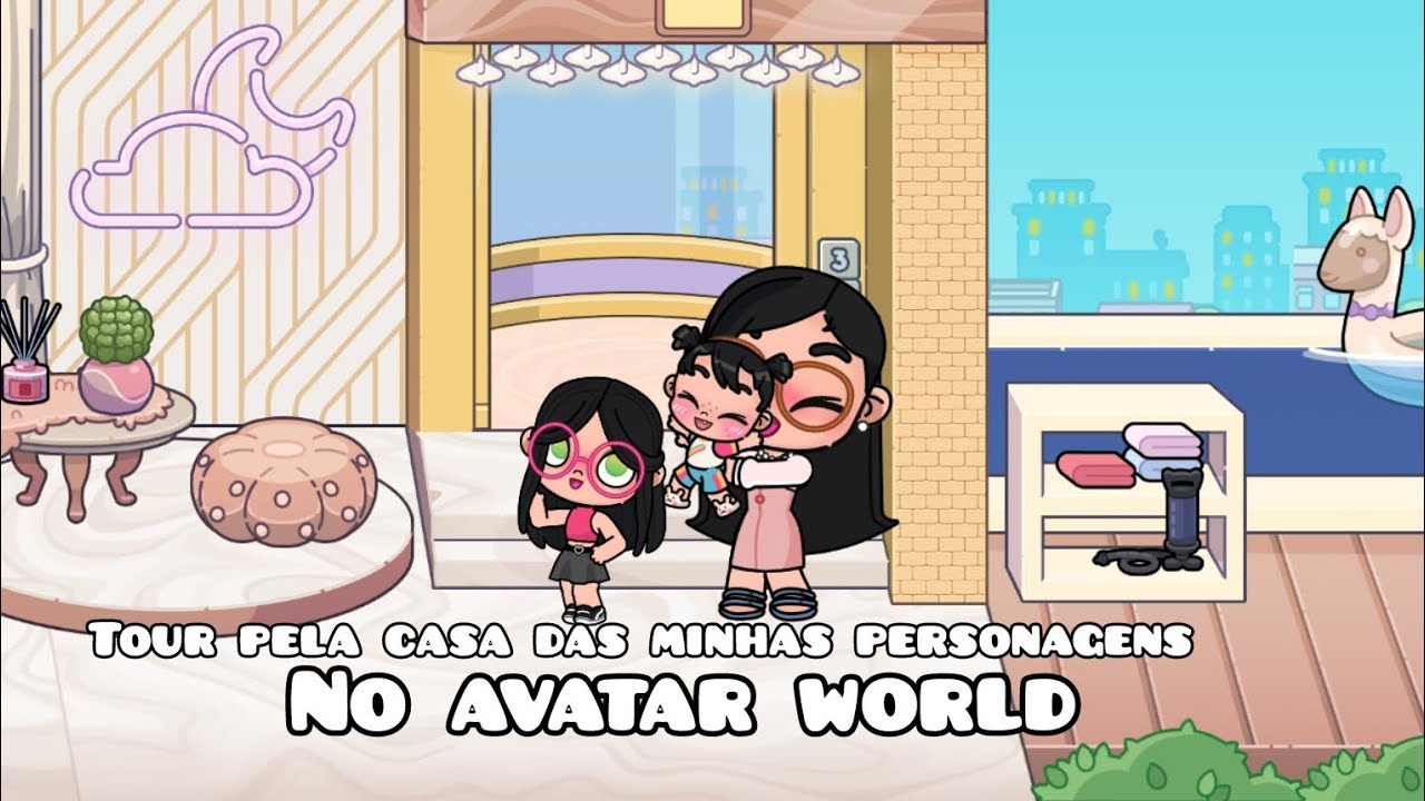 Tour pela casa das minhas personagens no avatar world💙🦋 - YouTube