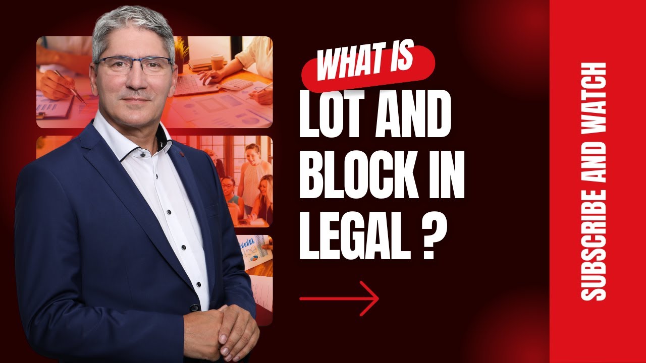 Difference Between Lots and Blocks in Legal Description || Real Estate ...