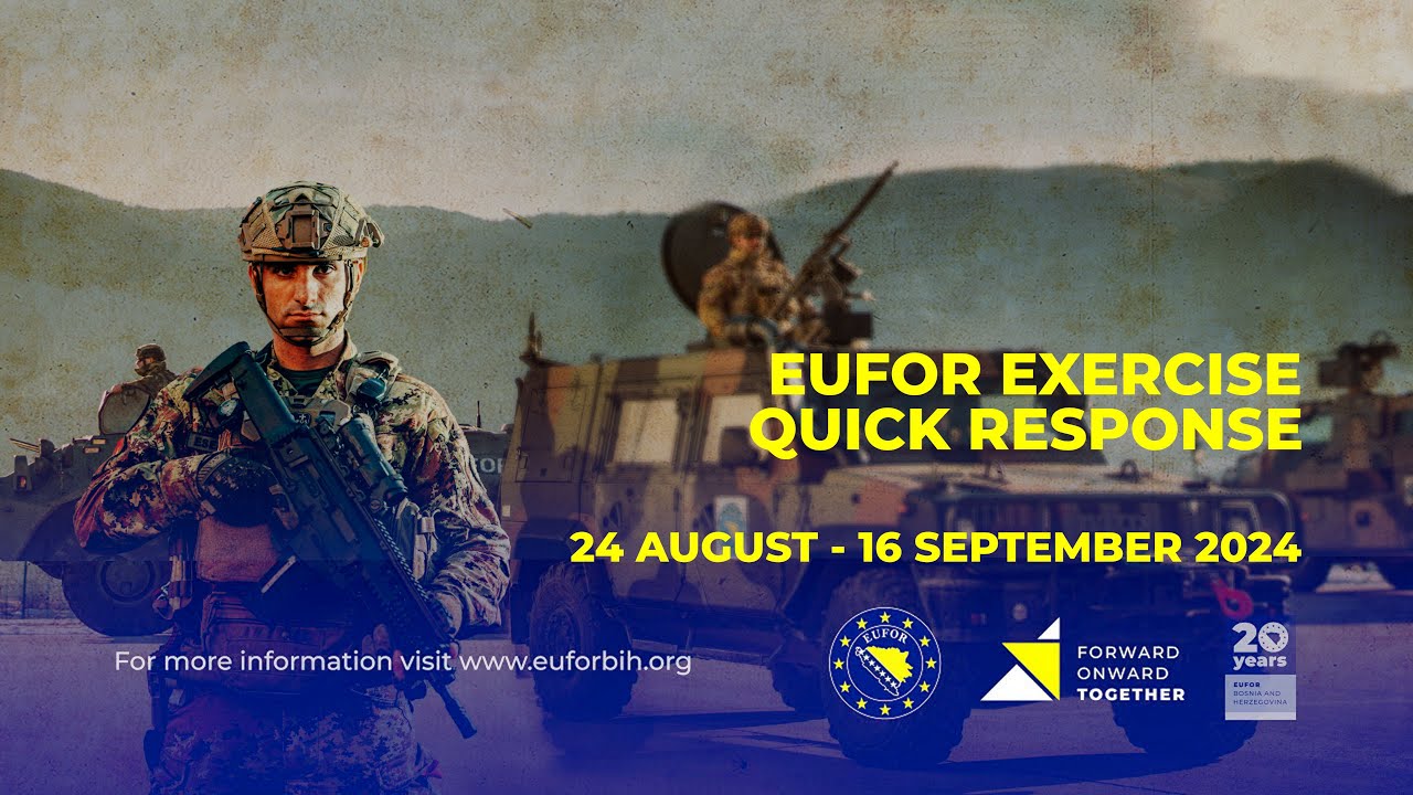 EUFOR Exercise Quick Response 2024 - YouTube